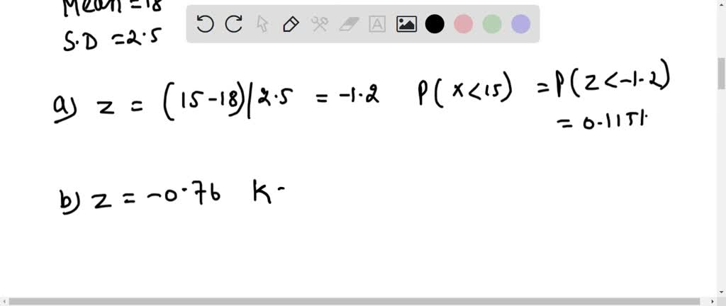 SOLVED: 9- Given normally distributed variable X with mean 18 and ... SOLVED: 9- Given normally distributed variable X with mean 18 and ...