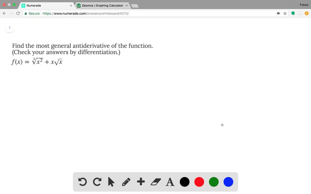 SOLVED:Find the most general antiderivative of the function. (Check ... SOLVED:Find the most general antiderivative of the function. (Check ...