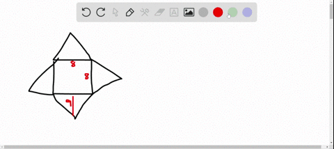 SOLVED:Draw a net of each solid. Then find the lateral and surface area of each solid.