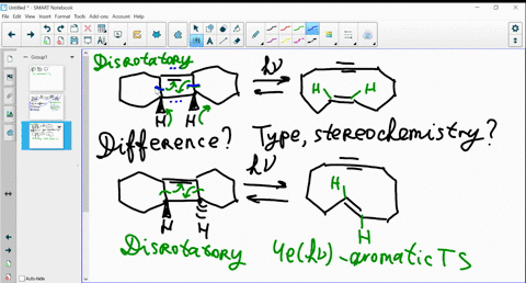 SOLVED:Show that disrotation in the photochemical reaction of trans 3,4 ...