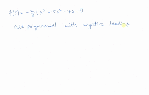 SOLVED:Use the Leading Coefficient Test to describe the right-hand and ...