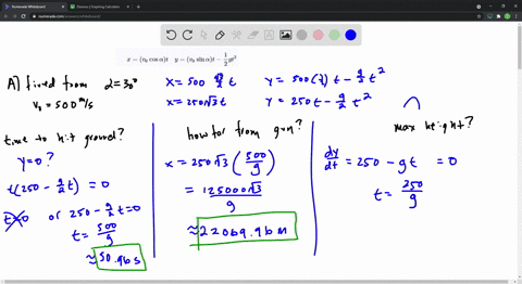 SOLVED:If a projectile is fired with an initial velocity of v0 meters ...