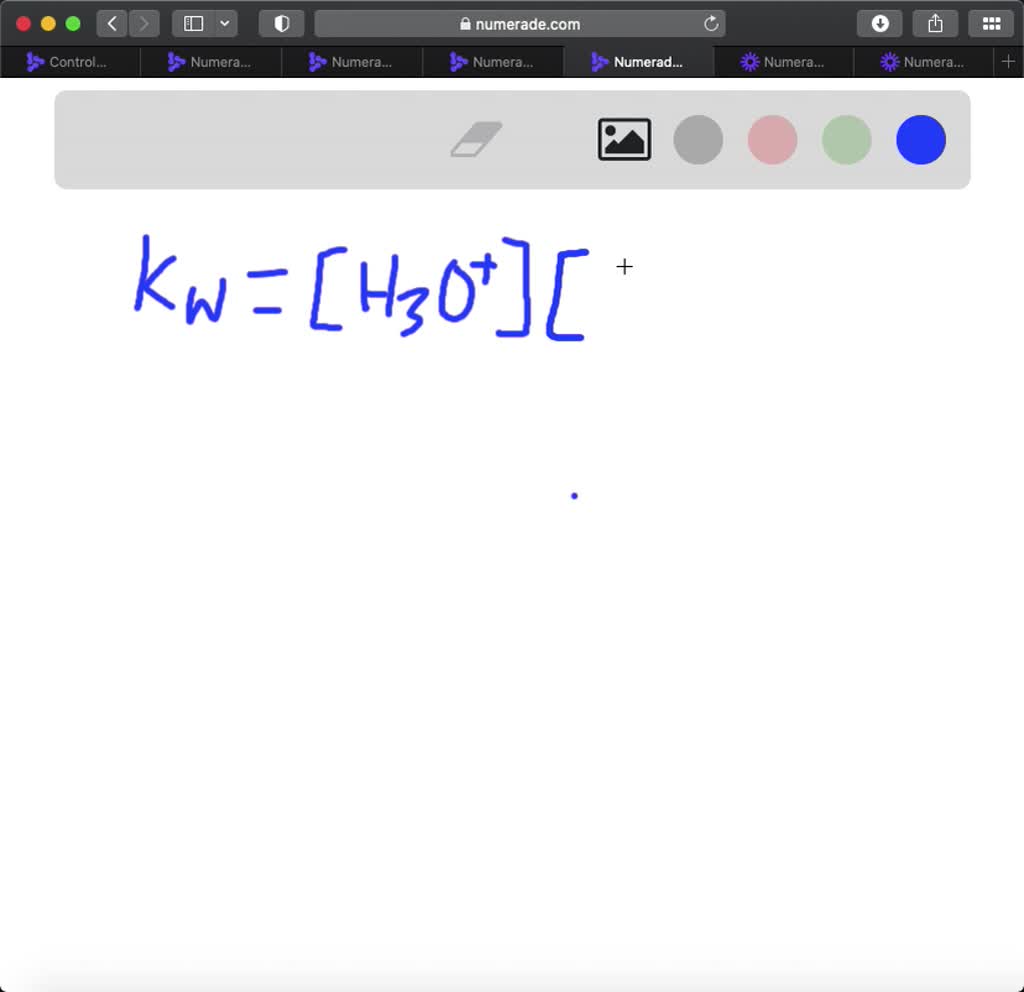 ⏩SOLVED:What is the meaning and value of Kw at 25 ^∘ C ? | Numerade