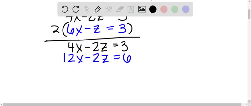 SOLVED:Use Gaussian elimination to solve the system of linear equations ...