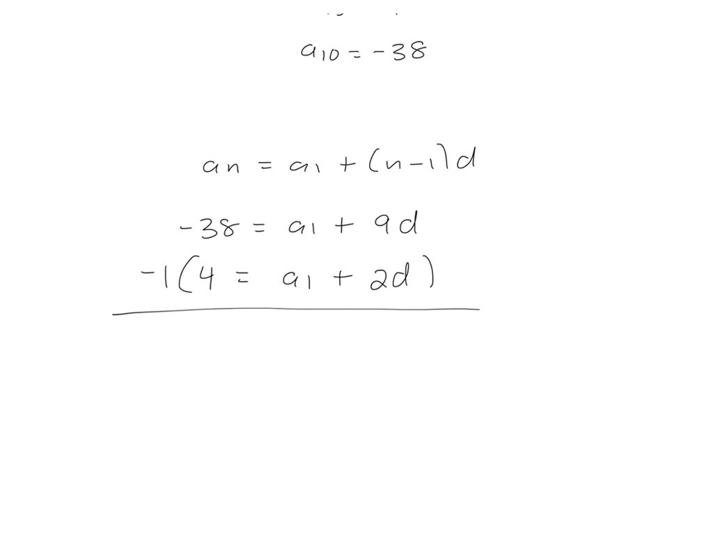 ⏩SOLVED:Find the first term and common difference of the sequence… | Numerade
