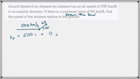 ⏩SOLVED:An airplane with an airspeed of 60 km / h lands on a runway ...