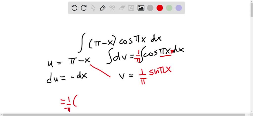 SOLVED:Evaluate the integral. ∫(π-x) cosπx d x