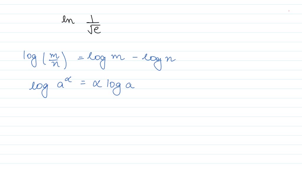Solvedfind The Exact Value Of The Logarithm Without Using A Calculator 5524
