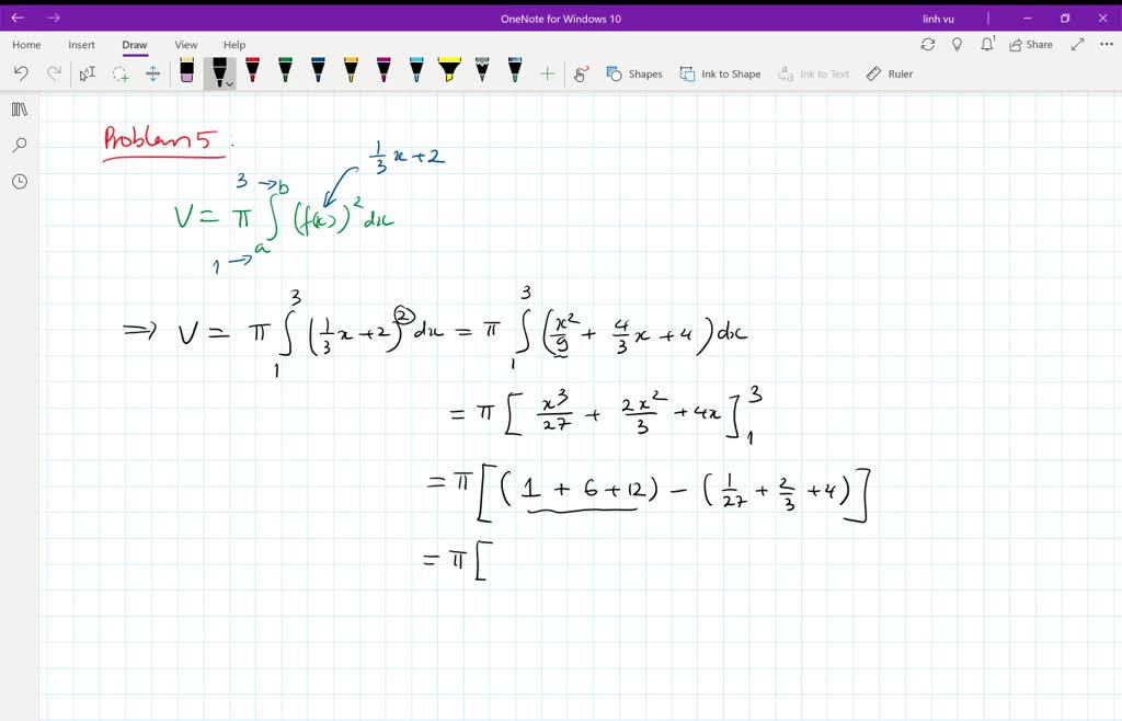 Find the volume of the solid of revolution formed by rotating about the ...