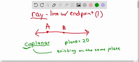 SOLVED:Must two rays with a common endpoint be coplanar? Must three ...
