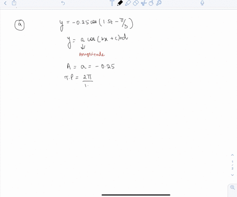 SOLVED:The given function models the displacement of an object moving in simple harmonic motion ...