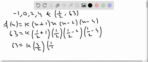 SOLVED:Find the polynomial function with the given zeros whose graph passes through the given ...