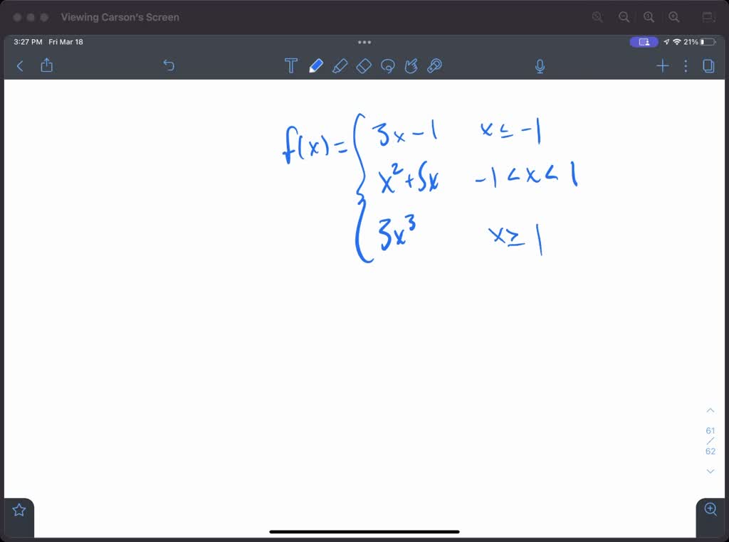 SOLVED:Determine where f is continuous. If possible, extend f as in example 4.2 to a new ...