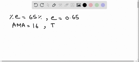 SOLVED:A wheel-and-axle has an efficiency of 65 % . If its AMA is 16 ...