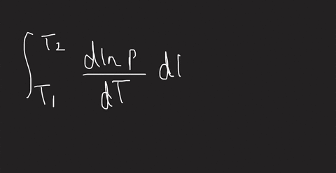 SOLVED:The Clausius-Clapeyron equation for liquid-vapour equilibrium is ...