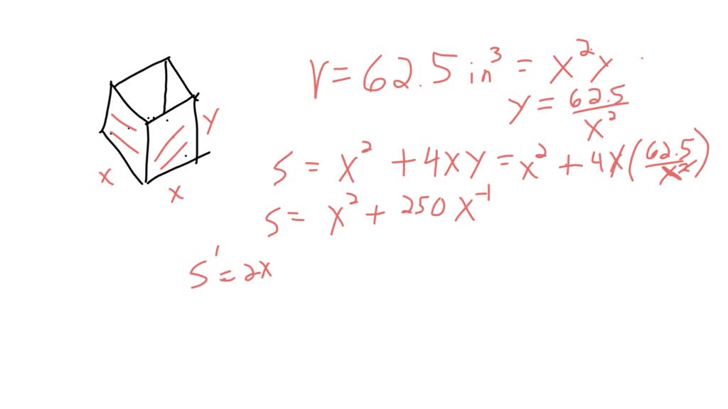 SOLVED:Drum Tight Containers is designing an open-top, square-based, rectangular box that will ...