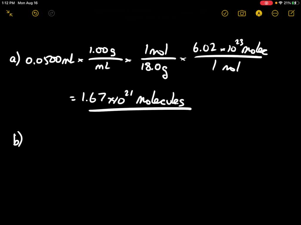 SOLVED:One drop of water has a volume of one-twentieth (0.0500) of a ...
