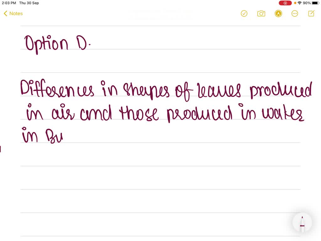 ⏩SOLVED:Leaves of which plant show environmental heterophylly? (a ...