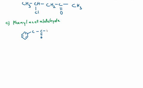 SOLVED:Draw structures corresponding to the following names: (a) 3 -Methylbutanal (b) 4 -Chloro ...