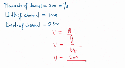 SOLVED:Determine the critical depth for a flow of 200 m^3 / s through a ...