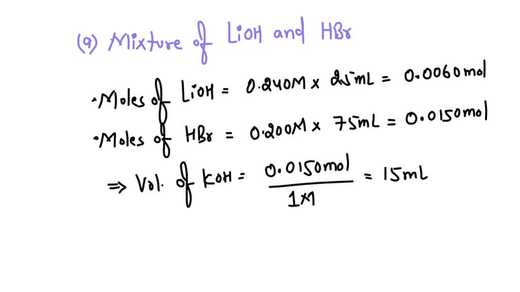 ⏩SOLVED:How many milliliters of 1.00 M KOH must be added to… | Numerade