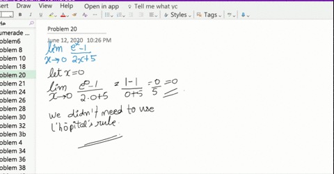 SOLVED: Limits Evaluate the following limits. Use l'Hópital's Rule when ...