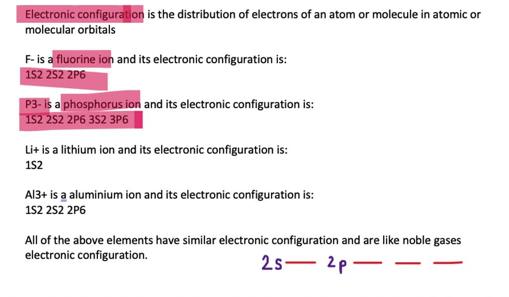 SOLVED:Write the electron configuration for each ion. What do all of ... SOLVED:Write the electron configuration for each ion. What do all of ...