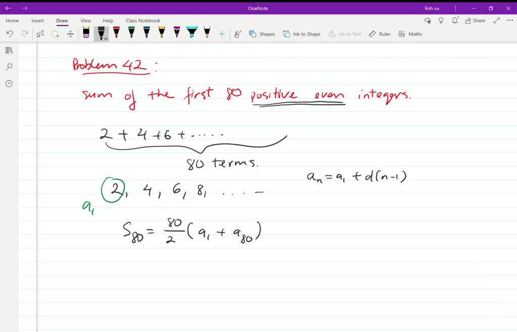 Find the sum of the fi rst 80 positive even integers. | Numerade