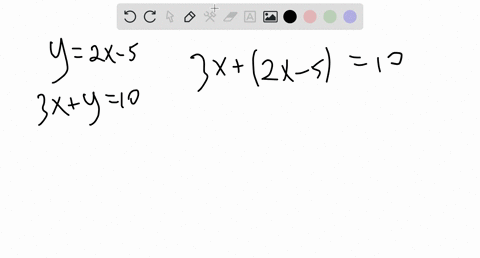 SOLVED:Solve the systems using the substitution method. Label each ...