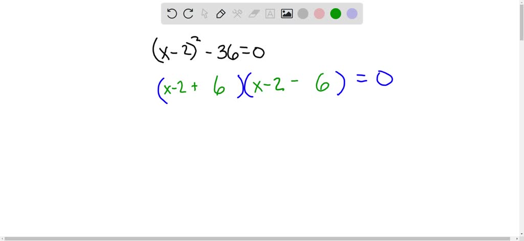 ⏩SOLVED:Solve. (x-2) 2-36=0 | Numerade ⏩SOLVED:Solve. (x-2) 2-36=0 | Numerade
