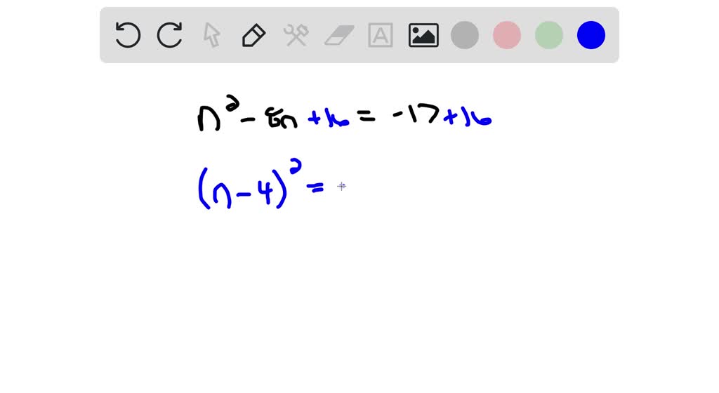 SOLVED:Use the method of completing the square to solve each quadratic ...