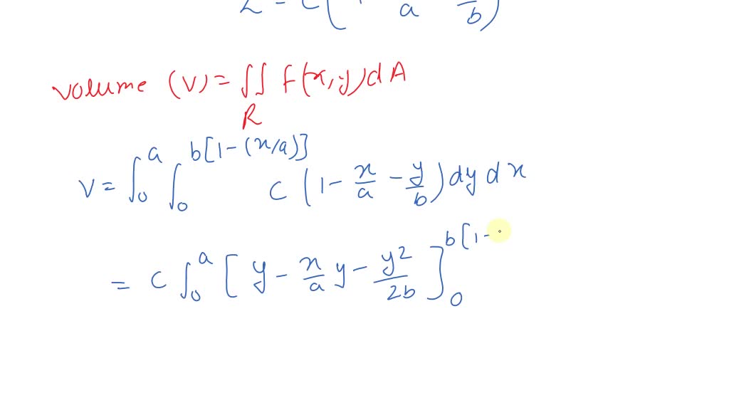 SOLVED:Find the volume of the solid in the first octant bounded by the ...