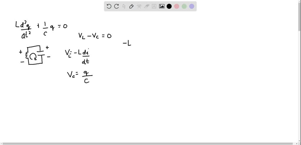 ⏩SOLVED:Using the loop rule, derive the differential equation for an… | Numerade