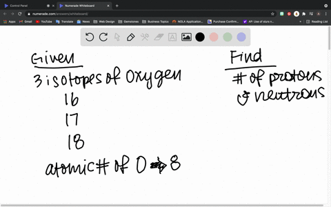 SOLVED:Oxygen has three isotopes with mass numbers of 16,17, and 18 ...