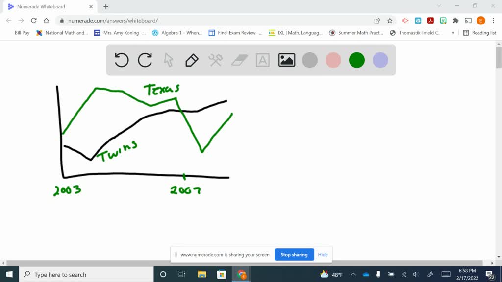 SOLVED:The double line graph below shows the average attendance per ...