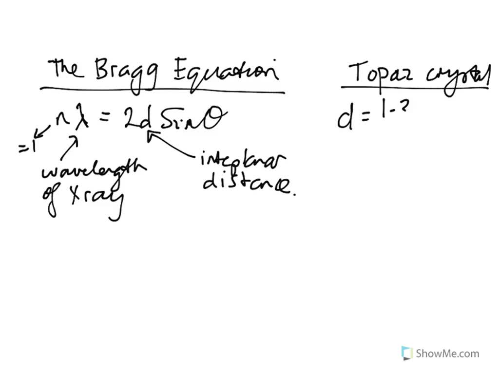 SOLVED:A topaz crystal has an interplanar spacing (d) of 1.36 Å \left ...