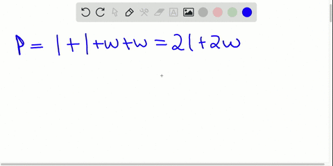 SOLVED:Express the given quantity in terms of the indicated variable. The perimeter (in cm ) of ...