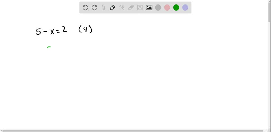 Is the number shown in parentheses a solution for the given equation? 4 x-5=7 | Numerade