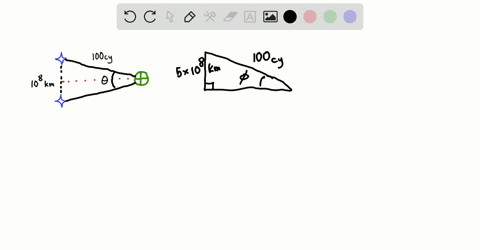 SOLVED: A small nebula has an angular diameter of 20 arc seconds and a distance of 1000 pc from ...