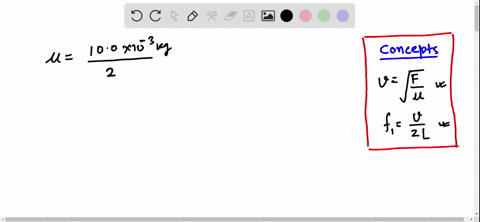 A 2.00 -m-long string of mass 10.0 g is clamped at both ends. The ...