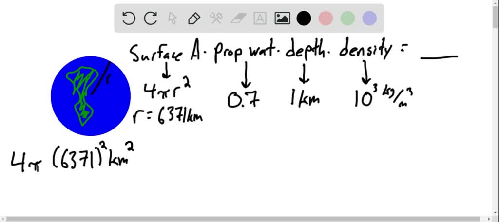 SOLVED:Estimate the mass of water in the world's oceans, and express it ...