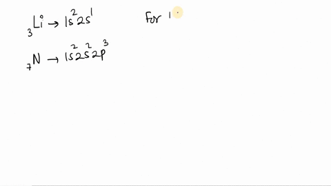 SOLVED:Describe why lithium reacts with nitrogen to give Li3 N, not a ...