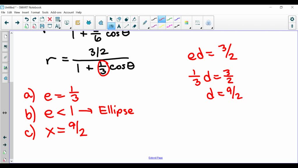 SOLVED:Rotating a Conic A polar equation of a conic is given. (a) Find ...