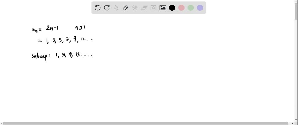 For the subsequence of s obtained by taking the first, third, fifth ...