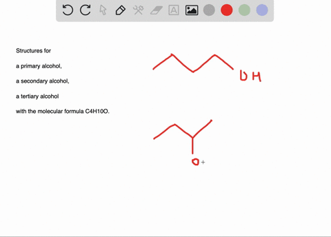 SOLVED:Write bond-line structural formulas for (a) two primary alcohols ...