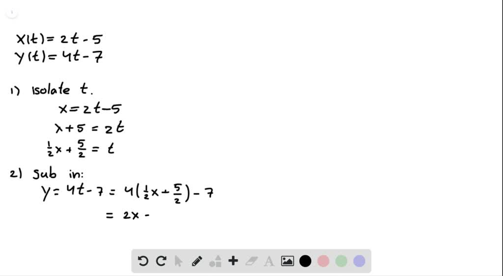 ⏩SOLVED:Exercises 1-18 give parametric equations and parameter… | Numerade