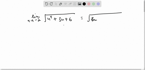 SOLVED:Evaluate the limit and justify each step by indicating the appropriate Limit Law(s). limu ...