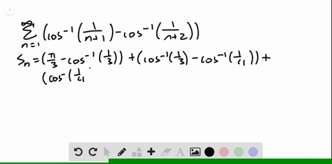 SOLVED:Find the sum of the convergent series by using a well-known ...