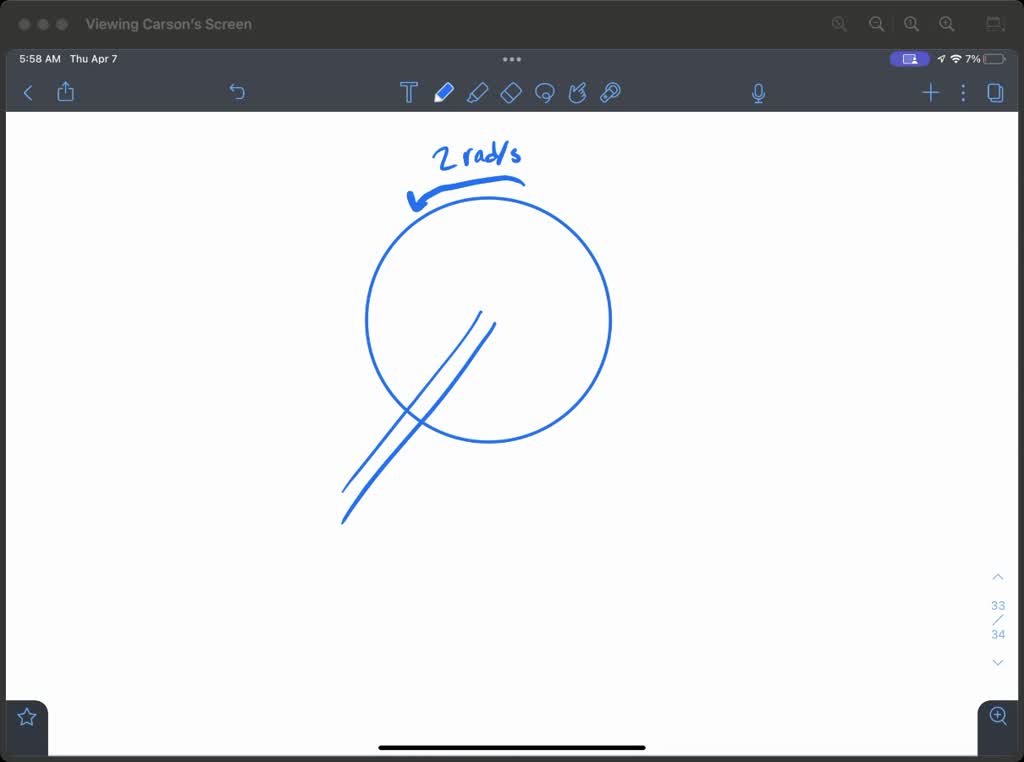 SOLVED:A circular wheel of radius 1 foot rotates counterclockwise. A 4 ...
