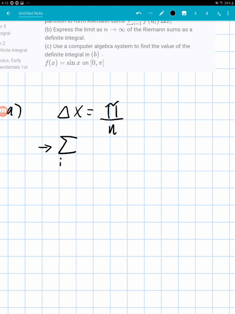 SOLVED:(a) For each function defined on the given interval, use a regular partition to form ...